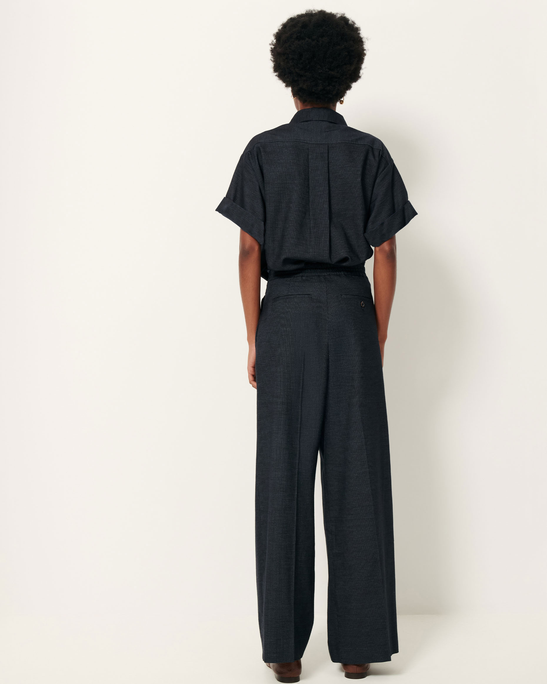 HOJIKA Indigo Blue | Pants | SESSÙN Official website