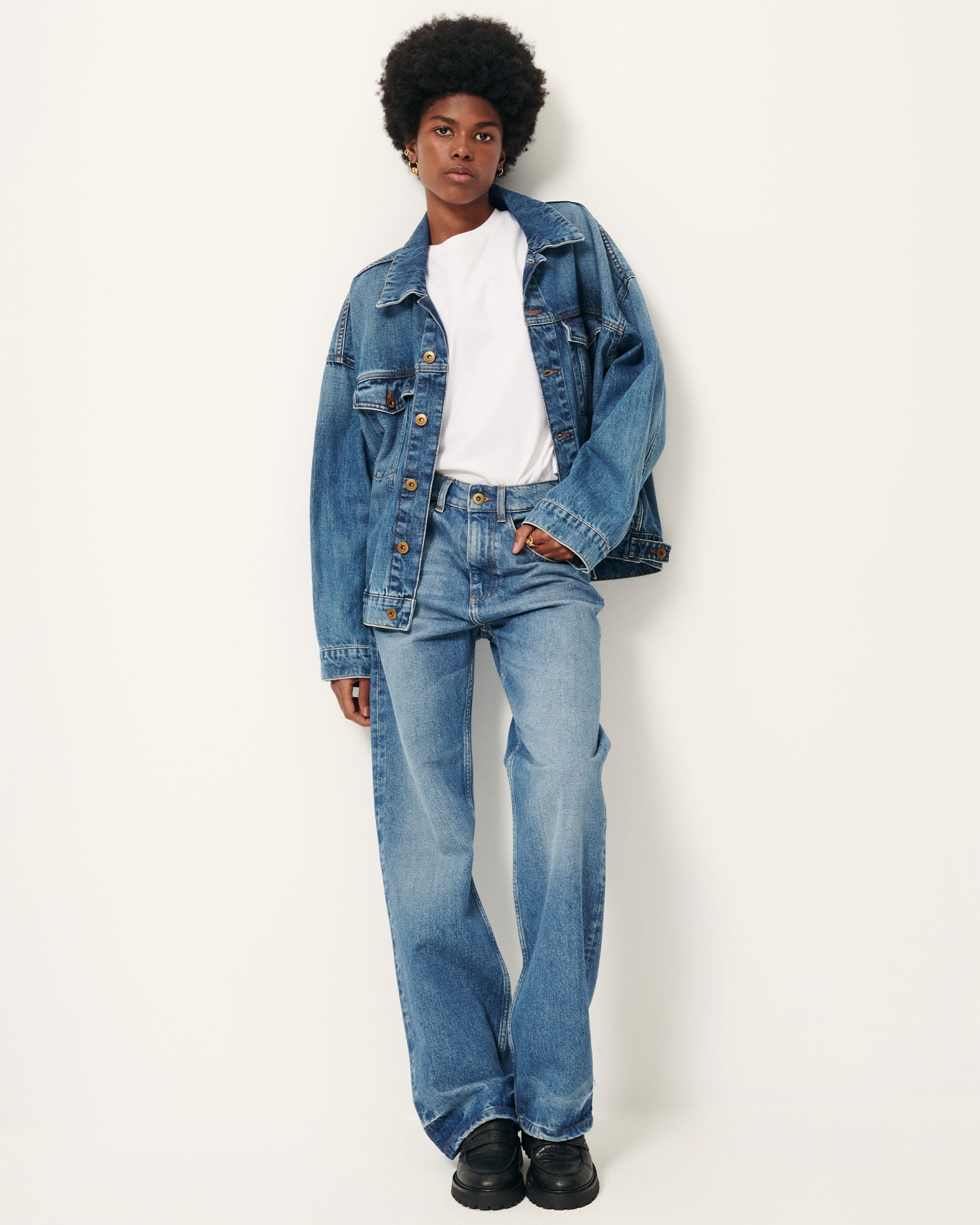 COSTELLO Vintage Blue | Jacket | SESSÙN Official website