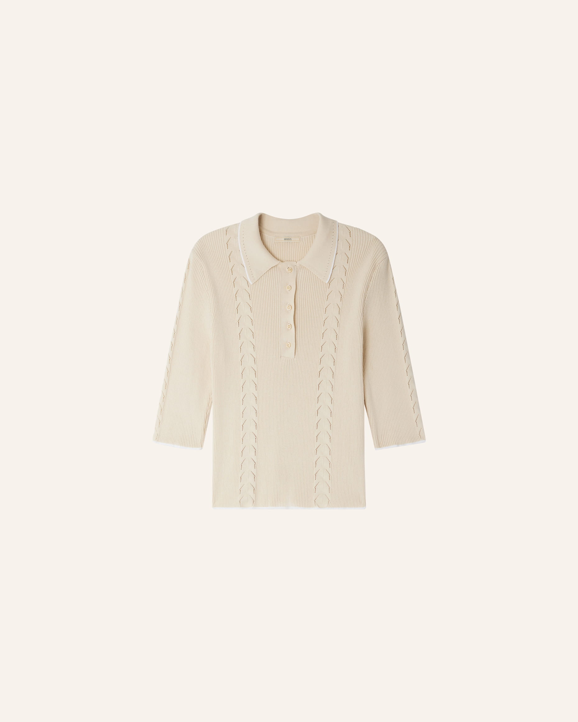 JODI Tapioca | Polo shirt | SESSÙN Official website