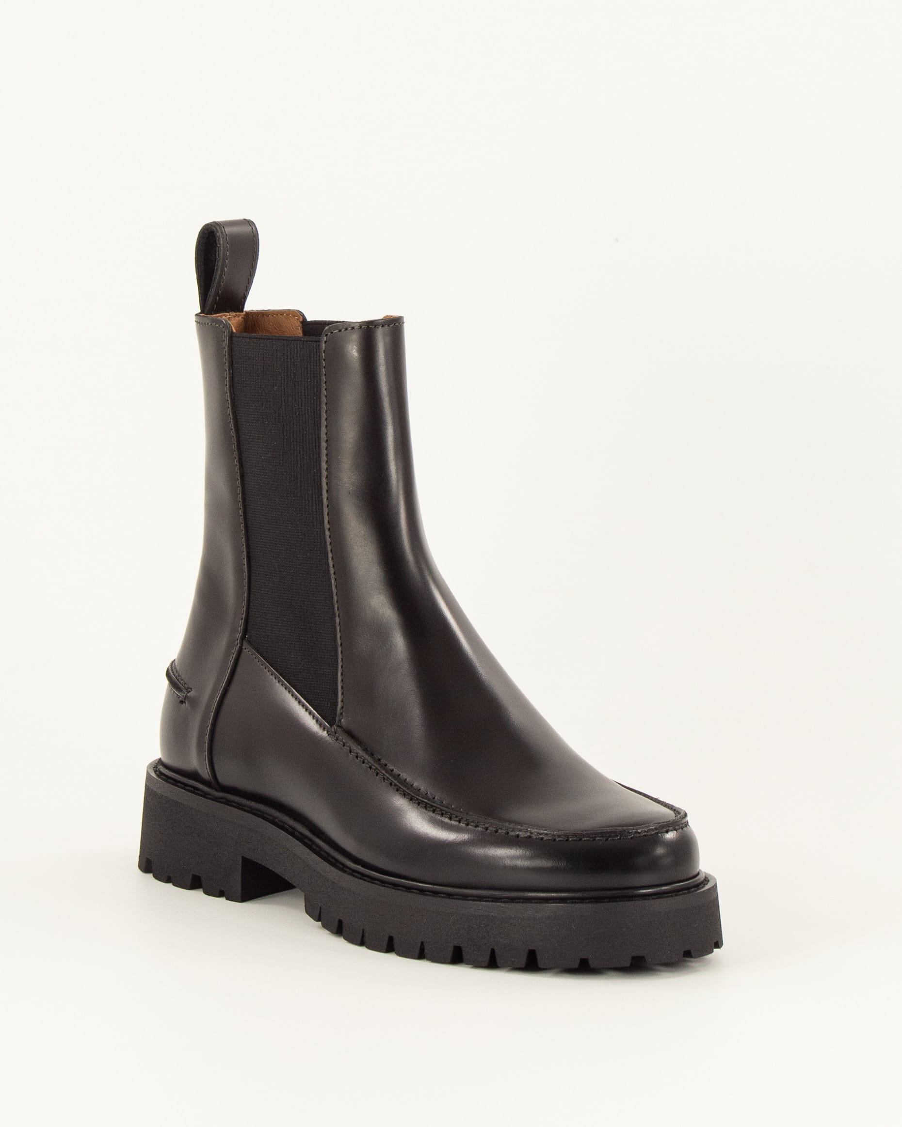 MAGNUS Black Choco Leather | Boots | SESSÙN Official website
