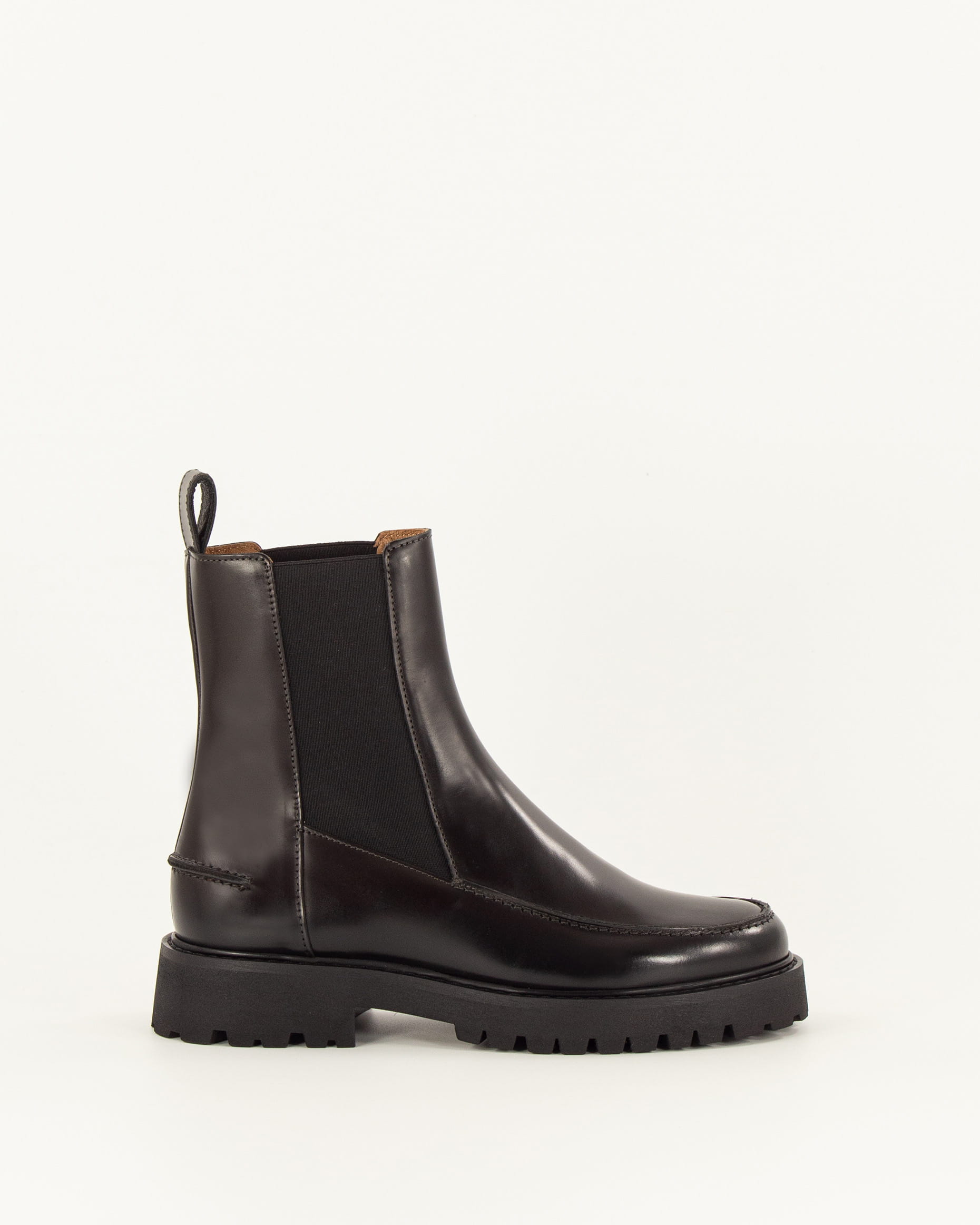 MAGNUS Black Choco Leather | Boots | SESSÙN Official website
