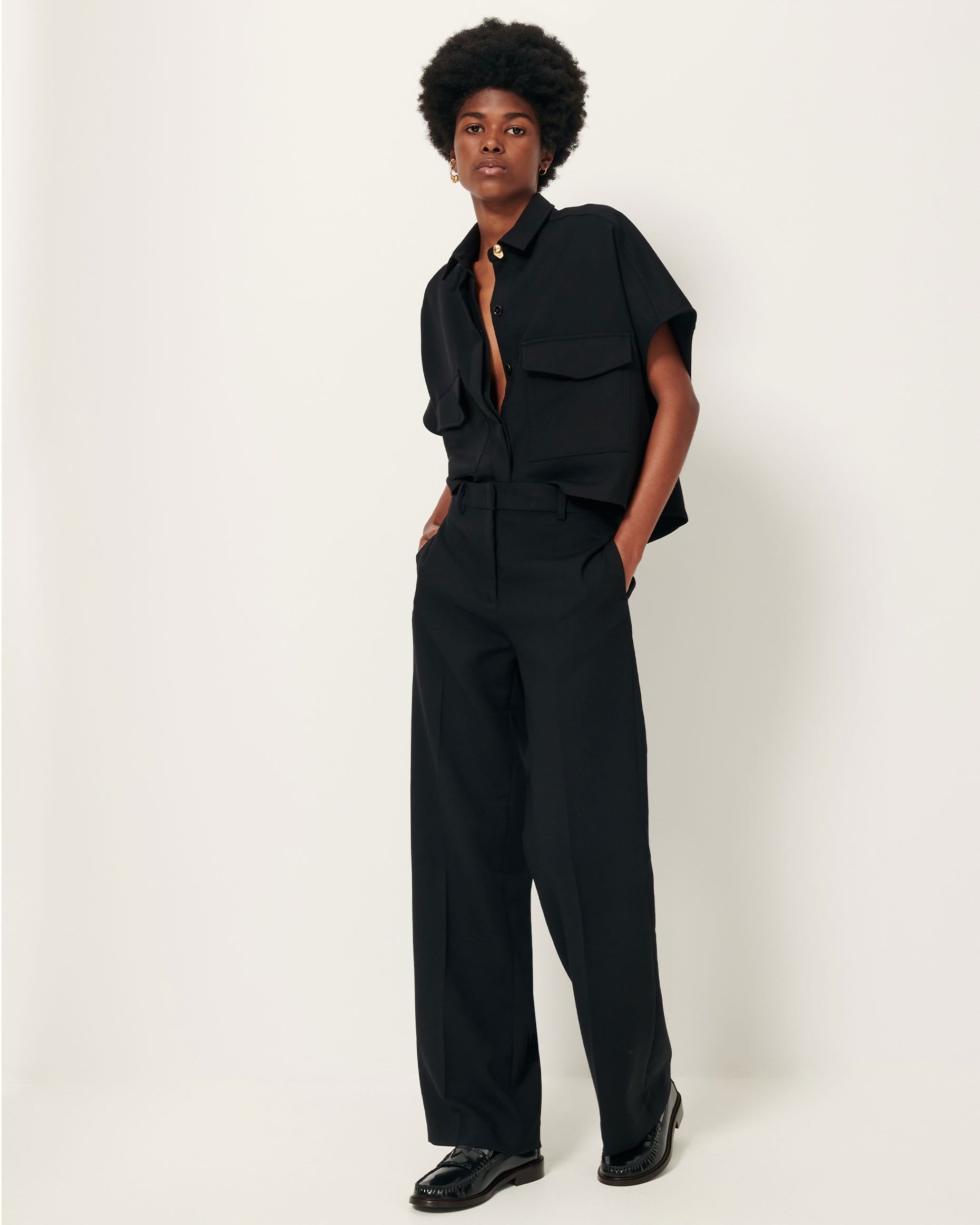 TANCREDE Black | Pants | SESSÙN Official website