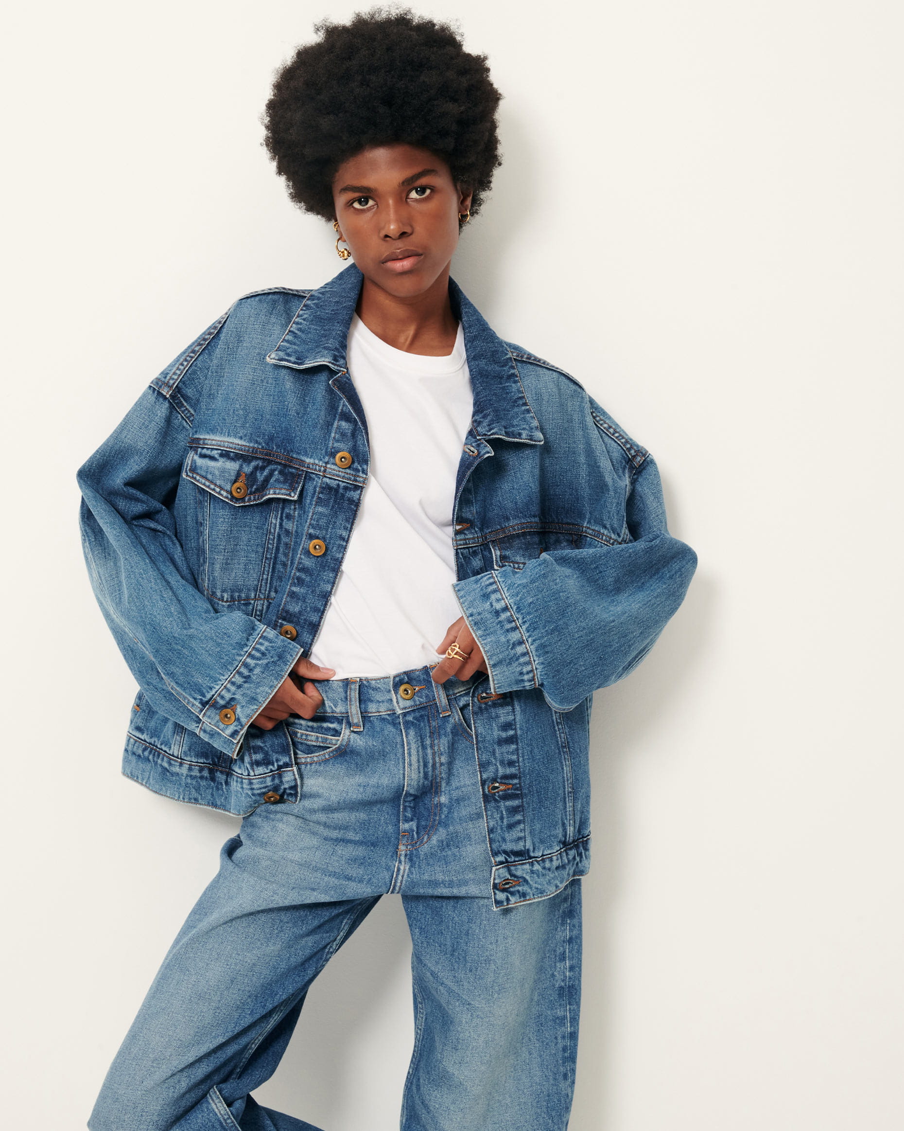COSTELLO Vintage Blue | Jacket | SESSÙN Official website