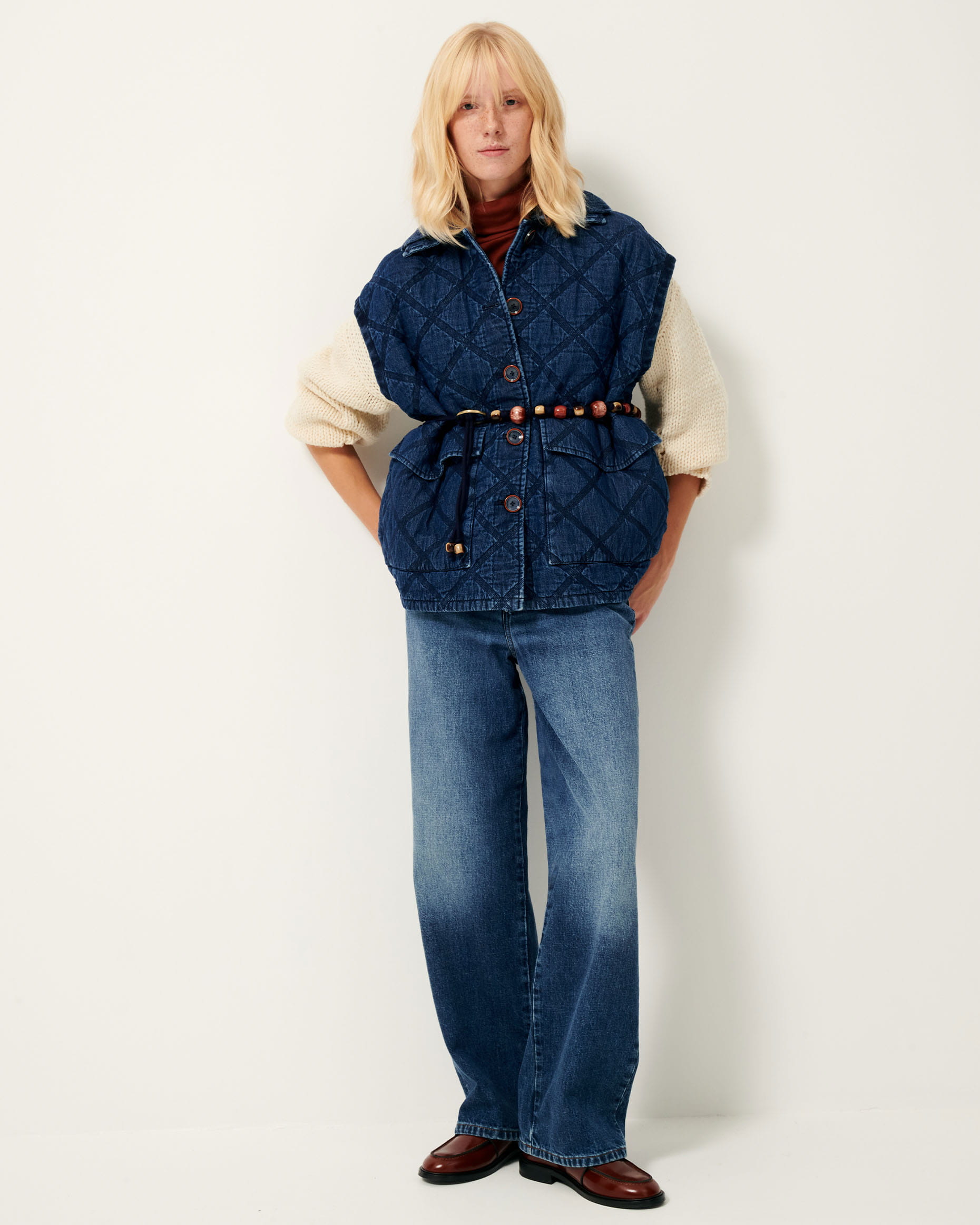 ELK BAY Worker Blue | Jacket | SESSÙN Official website