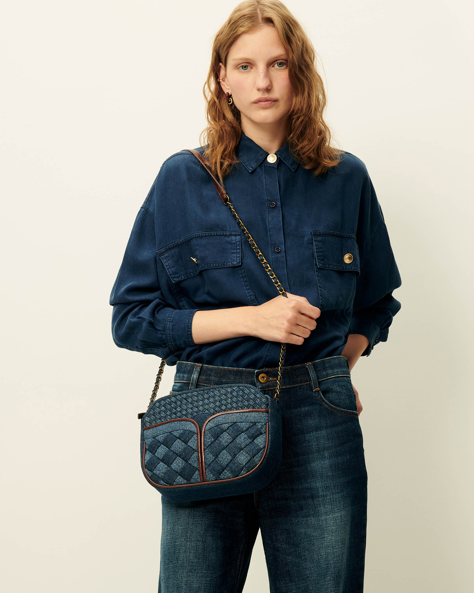 DIVINE BRAIDED Denim Blue | Bag | SESSÙN Official website