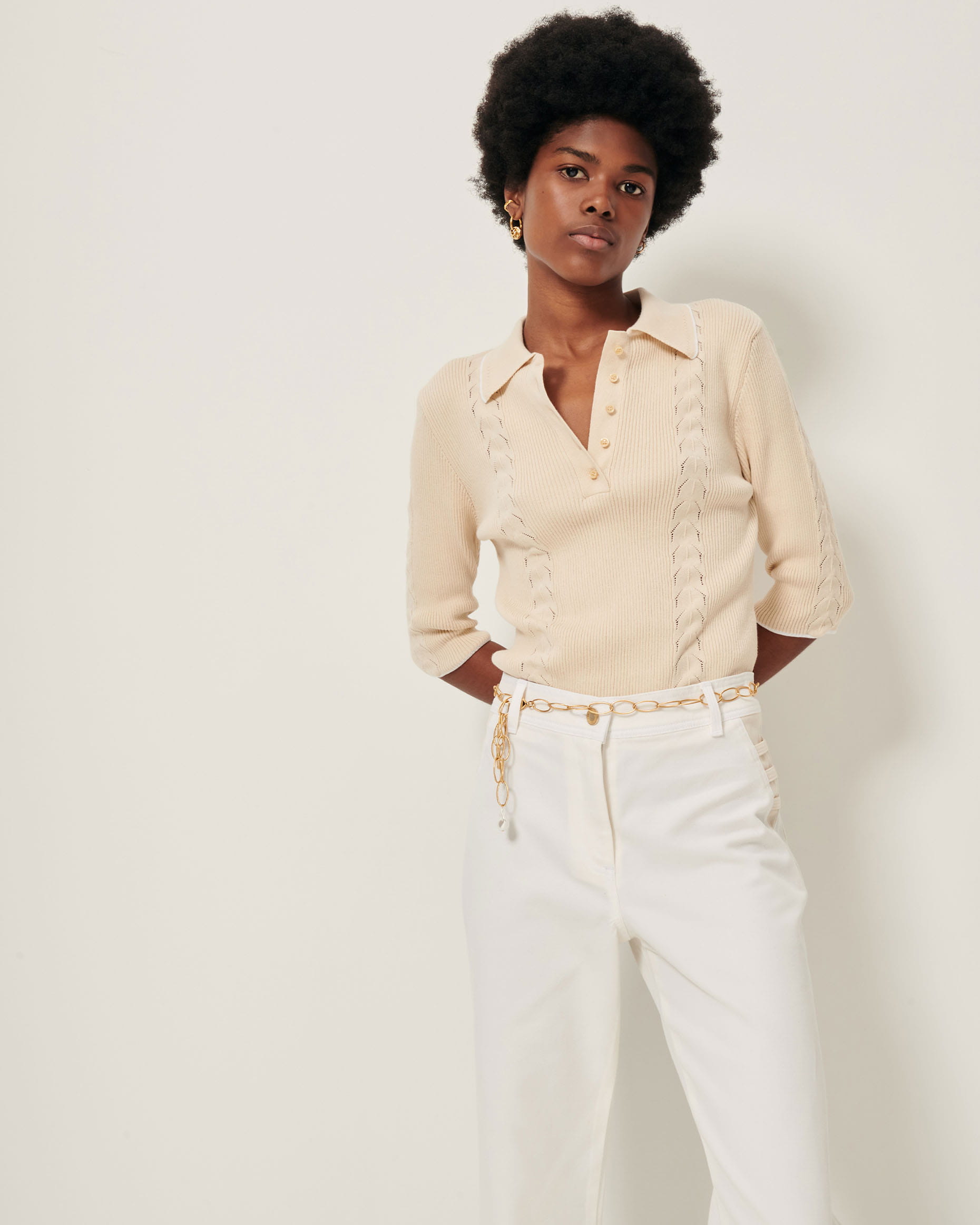 JODI Tapioca | Polo shirt | SESSÙN Official website