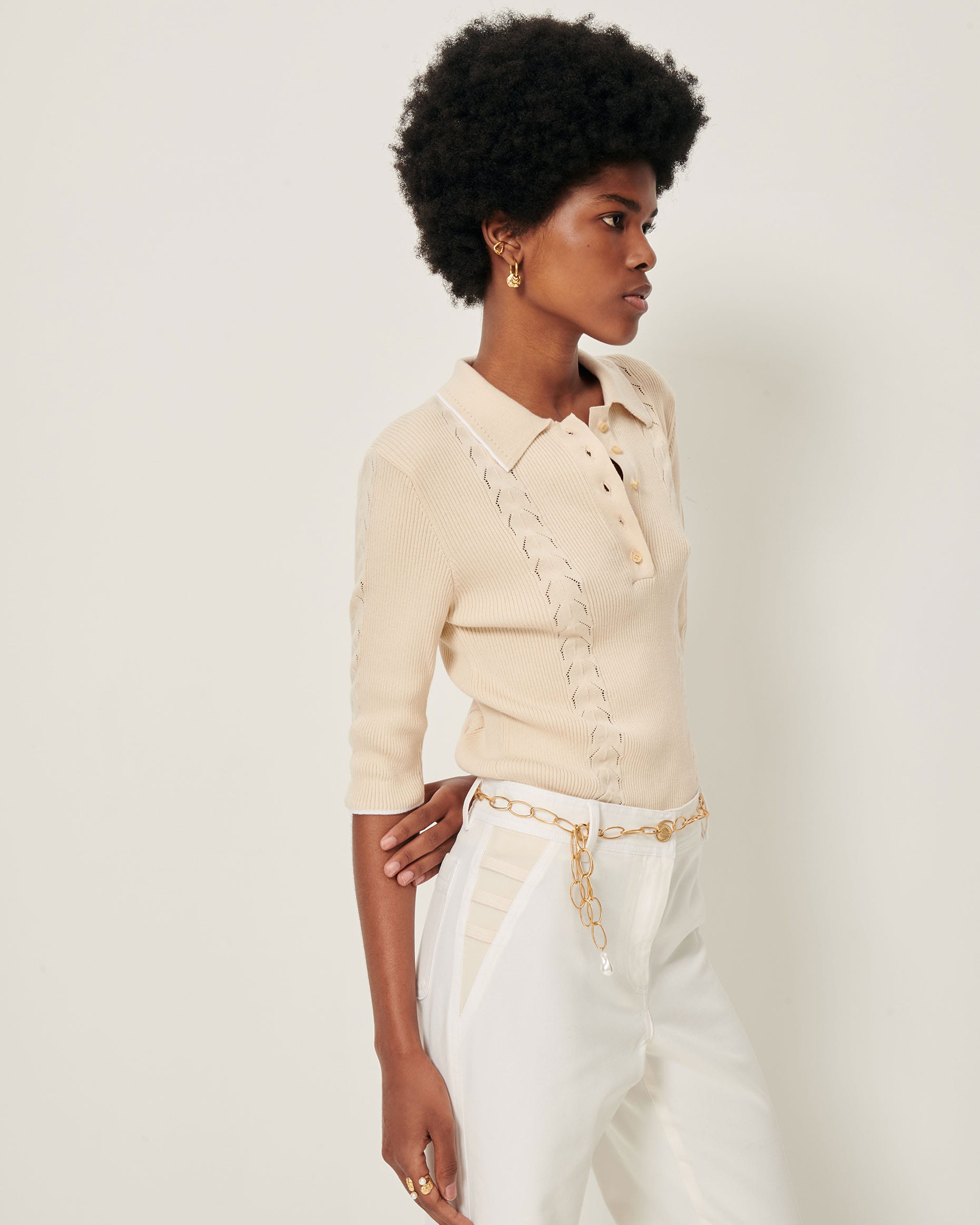 JODI Tapioca | Polo shirt | SESSÙN Official website