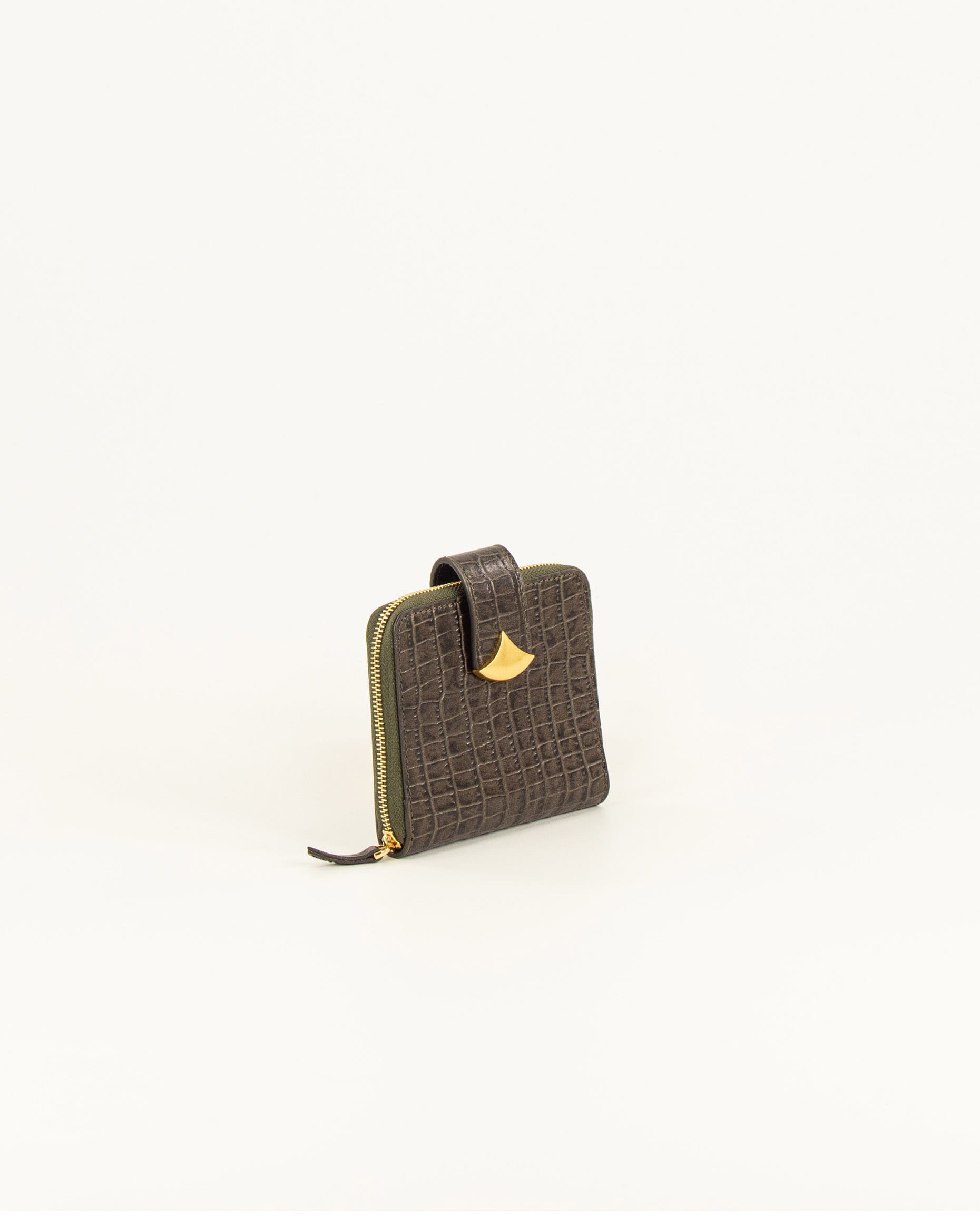 LUZI WALLET Croco Lichen | Wallet | SESSÙN Official website