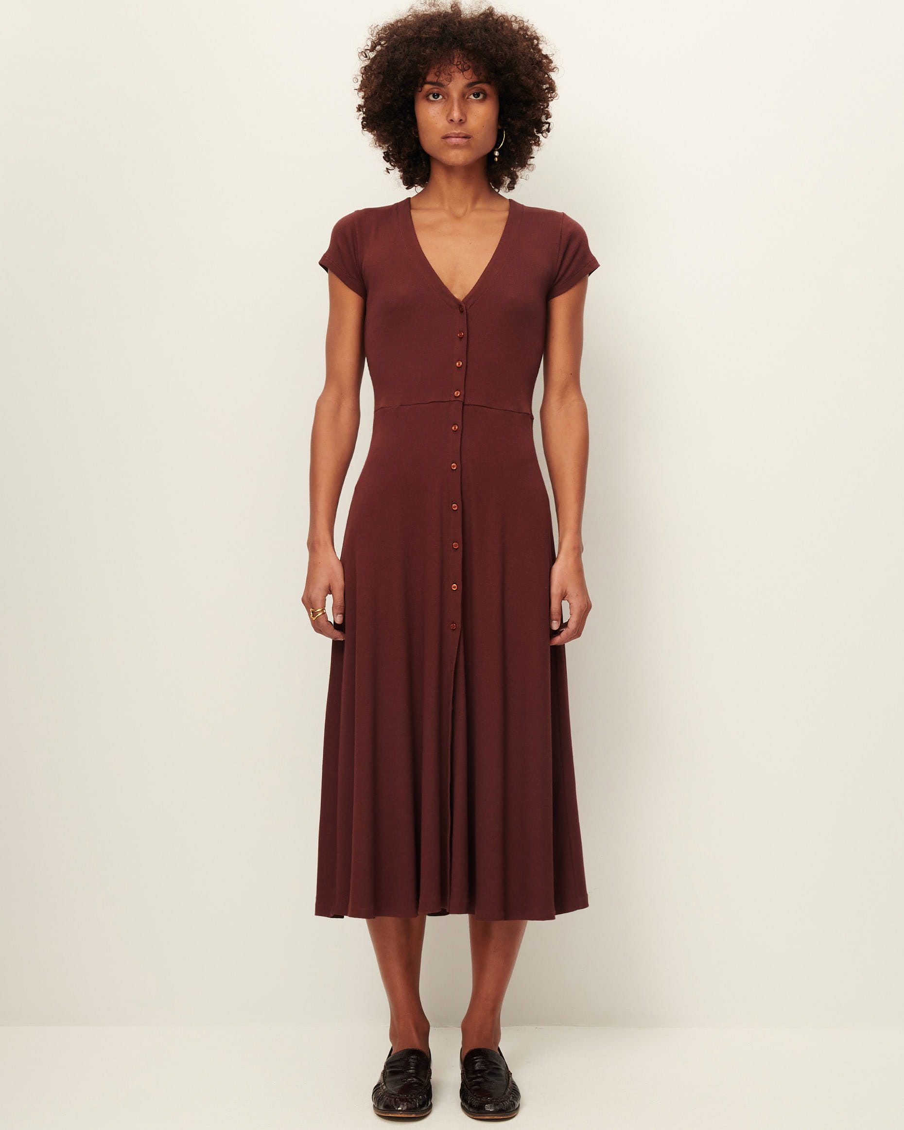 NEA Burgundy | Dress | SESSÙN Official website