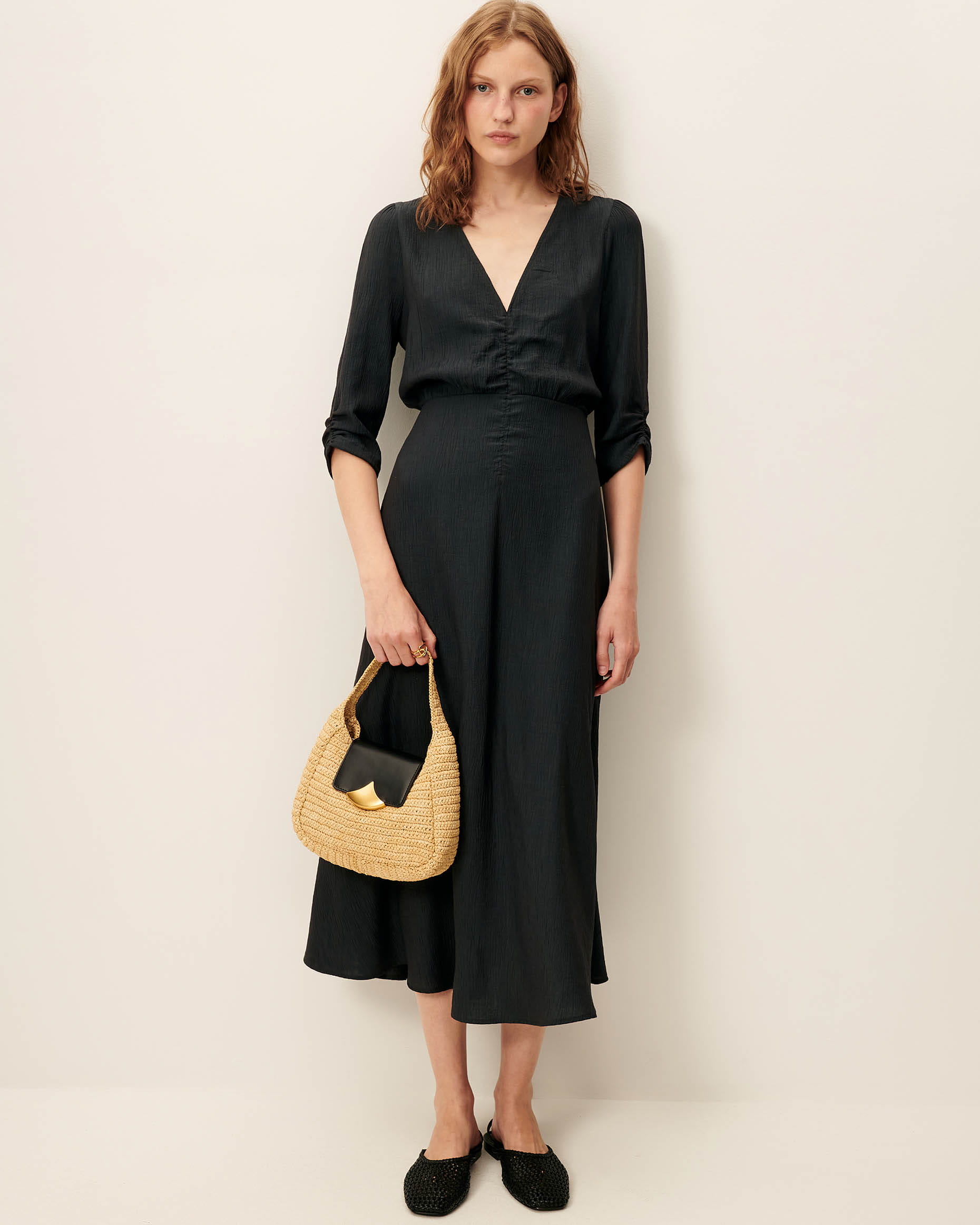 NYLIA Smoke Green | Dress | SESSÙN Official website