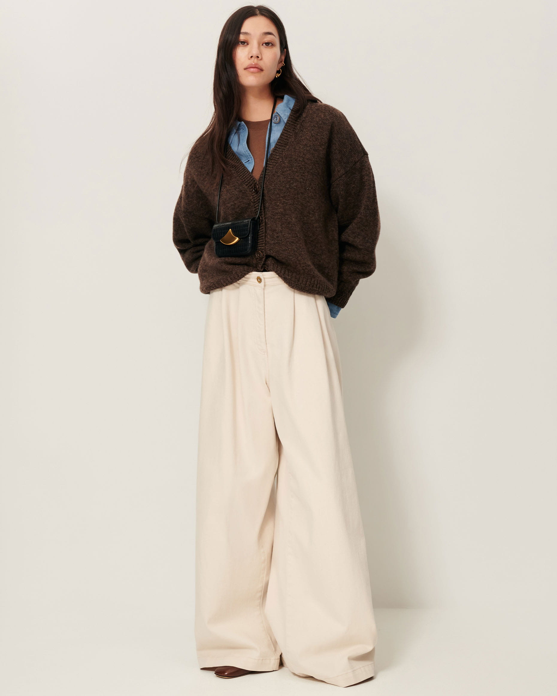 SWEET MONROE Dark Stone | Cardigan | SESSÙN Official website