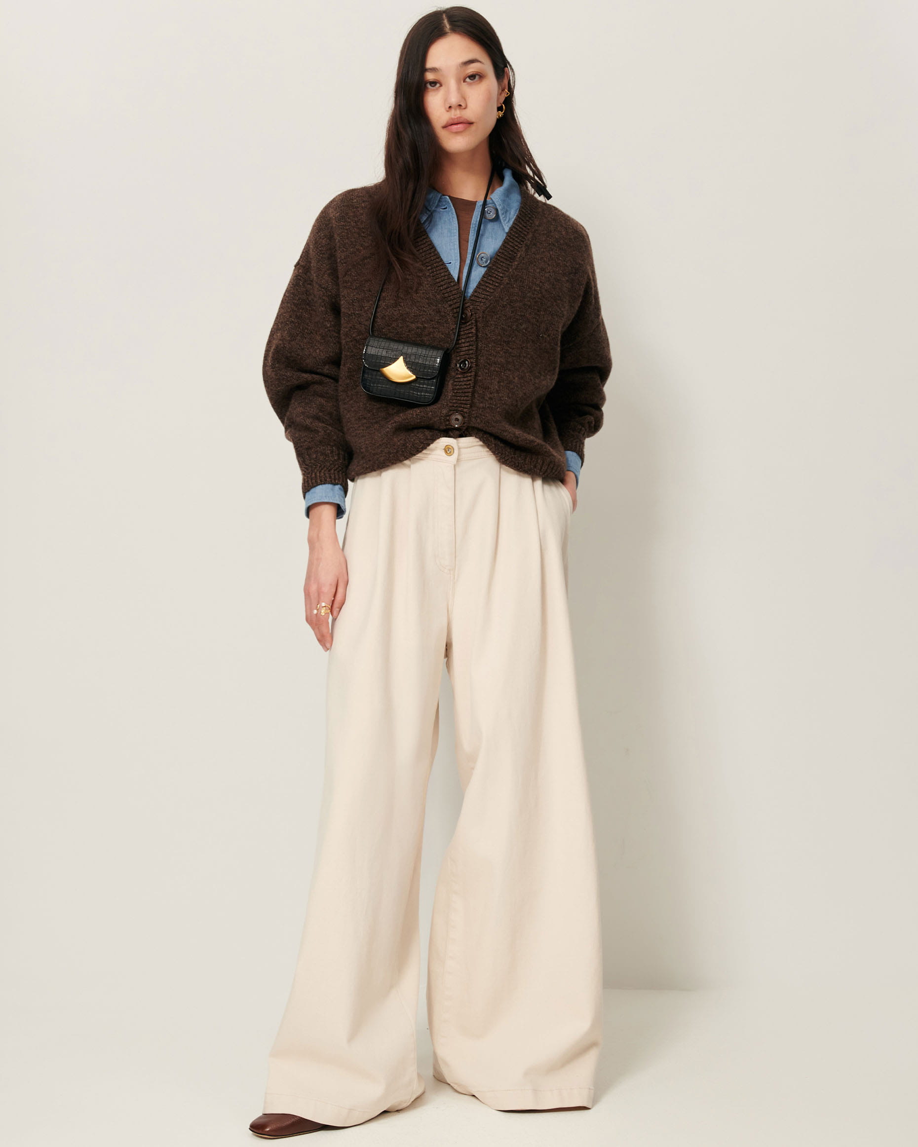 SWEET MONROE Dark Stone | Cardigan | SESSÙN Official website