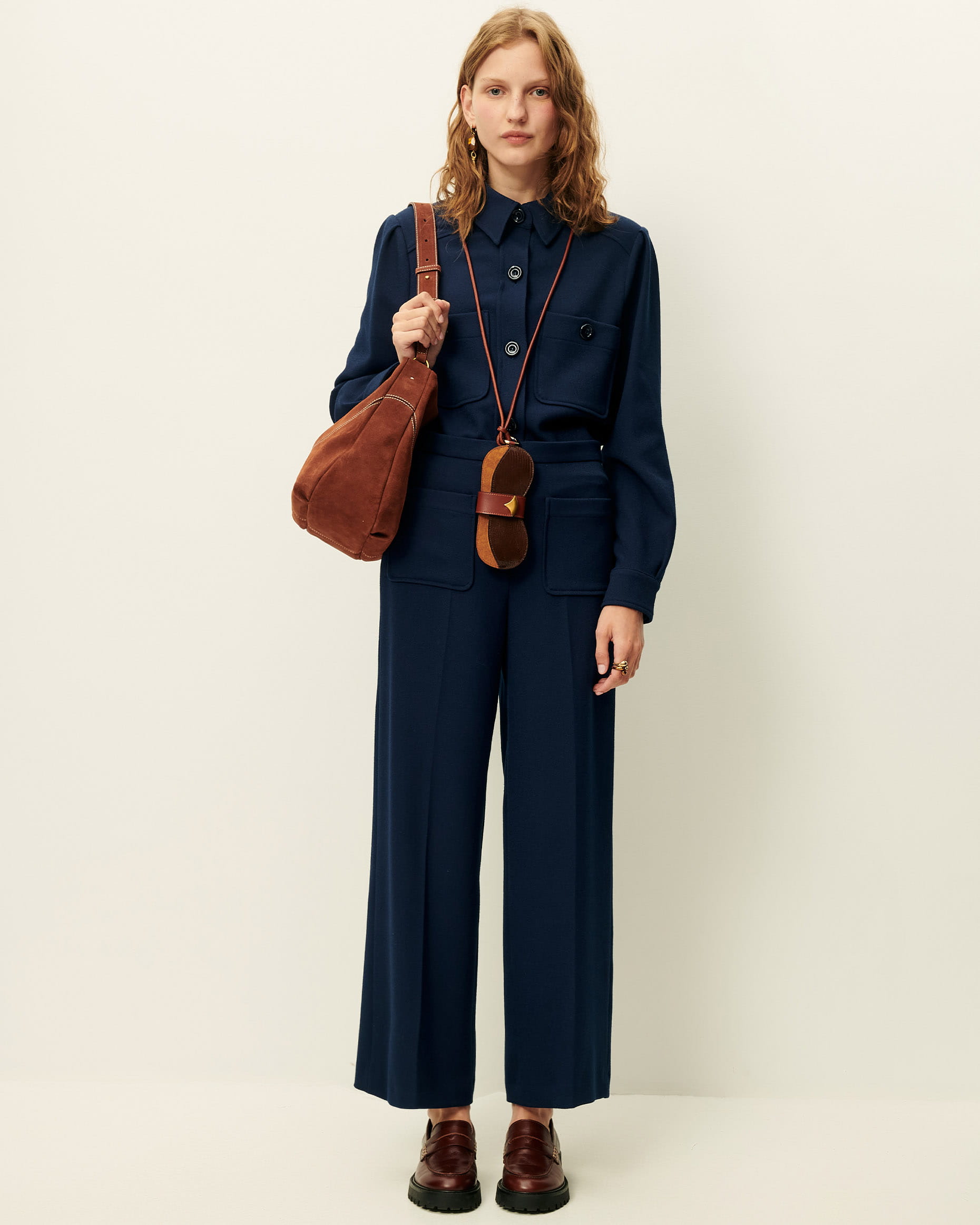 THEODORE Queen Blue | Shirt | SESSÙN Official website