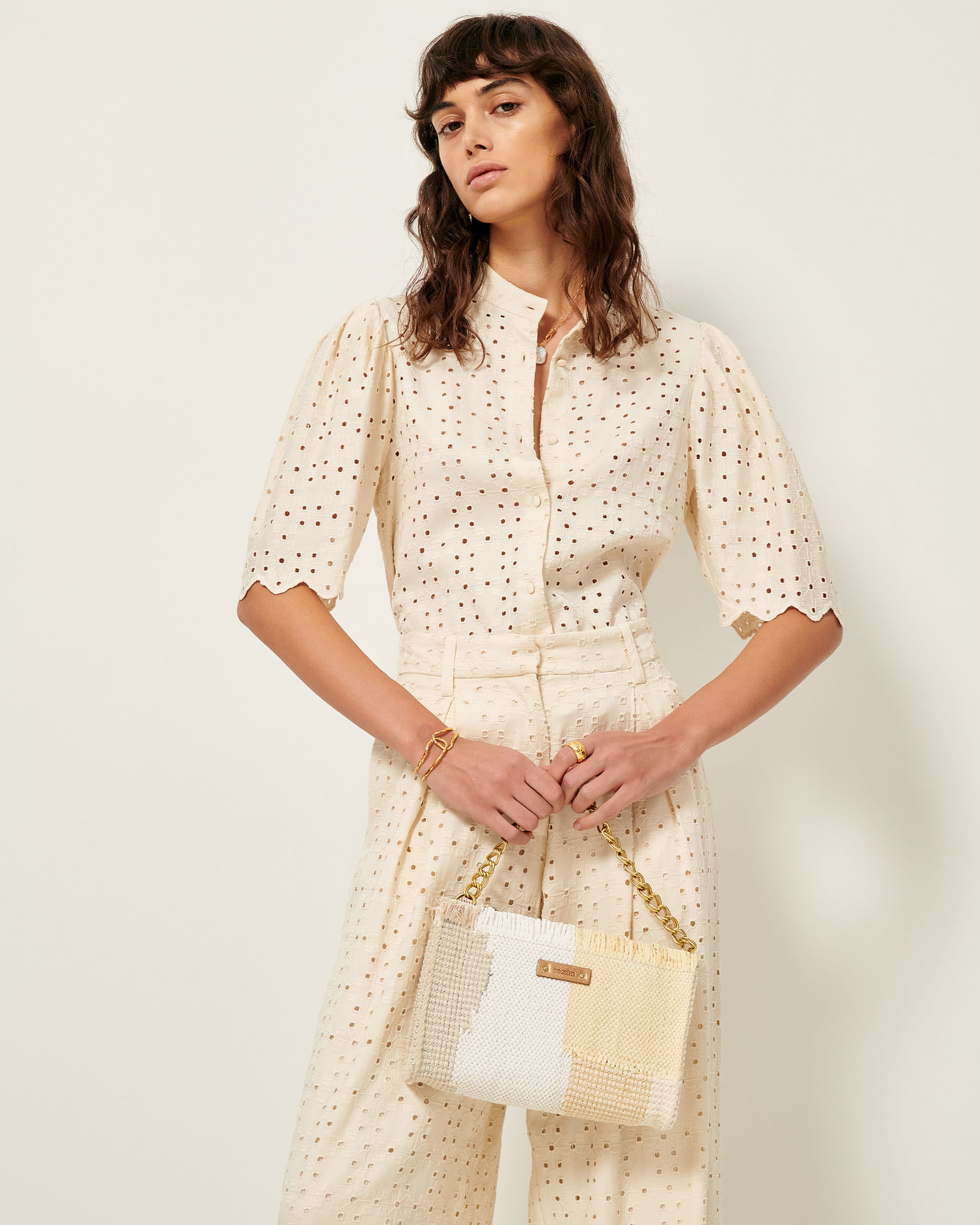 VALLAURI Ivory | Blouse | SESSÙN Official website